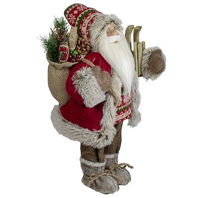 18" Nordic Santa Christmas Figure with Sled