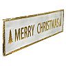48" Metallic Gold Merry Christmas Metal Wall Sign