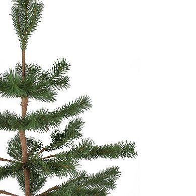 3' Ponderosa Pine Artificial Christmas Tree with Jute Base Unlit