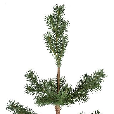 3' Ponderosa Pine Artificial Christmas Tree with Jute Base Unlit