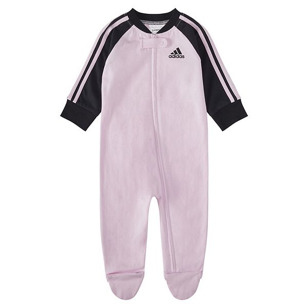 Baby Girl adidas 3s Zip Sleep & Play