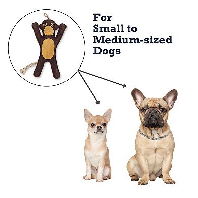 Eco-friendly Monkey Natural Leather Dog Chew Toy
