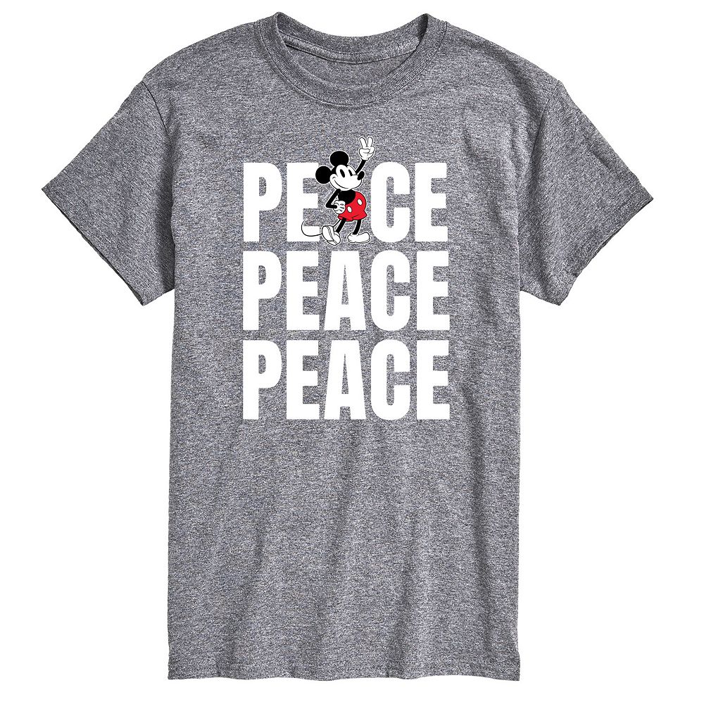Disney's Mickey Mouse Big & Tall Peace Graphic Tee