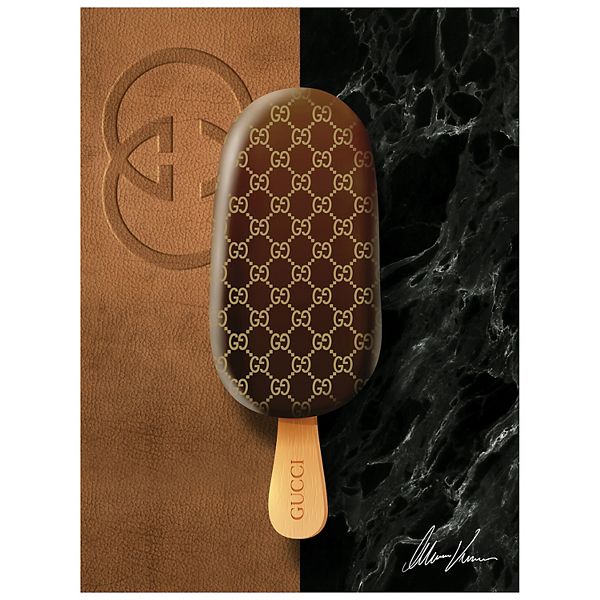 Empire Art Direct "Gucci Glamour" Frameless Free Floating Tempered ...