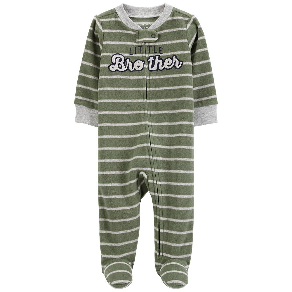 Baby Boy Carter's Little Brother Zip-Up Fleece Sleep & Play