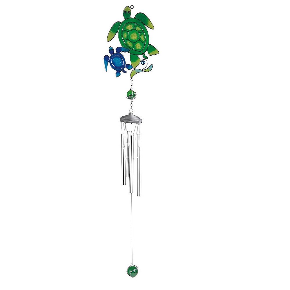 FC Design 28" Long Blue and Green Sea Turtle Suncatcher Wind Chime ...
