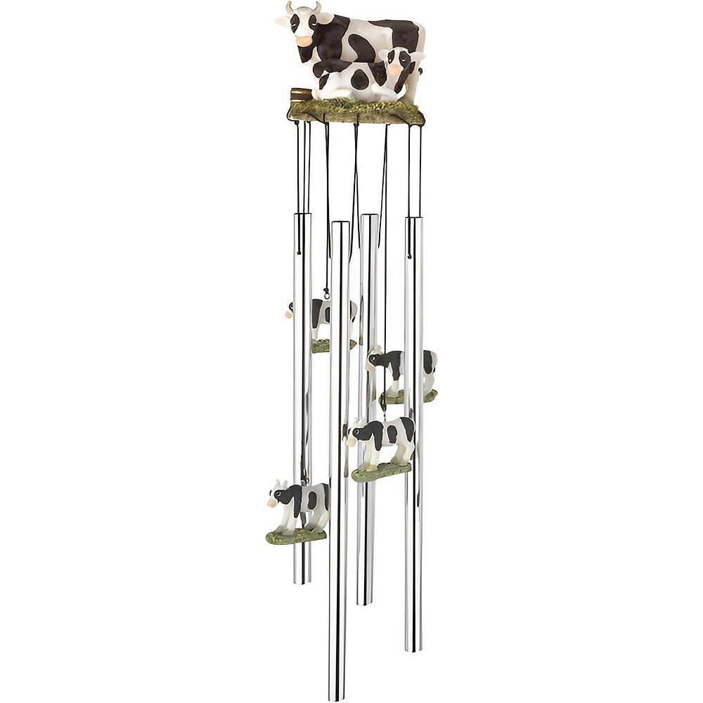 FC Design 23" Long Round Top Cow Wind Chime Garden Home Decor ...