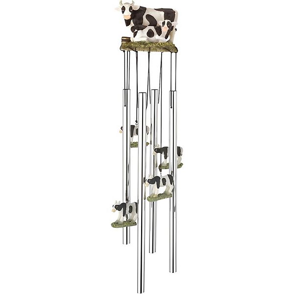 FC Design 23" Long Round Top Cow Wind Chime Garden Home Decor ...