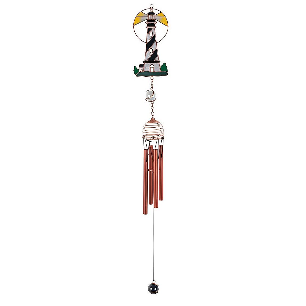 FC Design 22" Long Lighthouse Wind Chime with Copper Gem Perfect Gifts ...