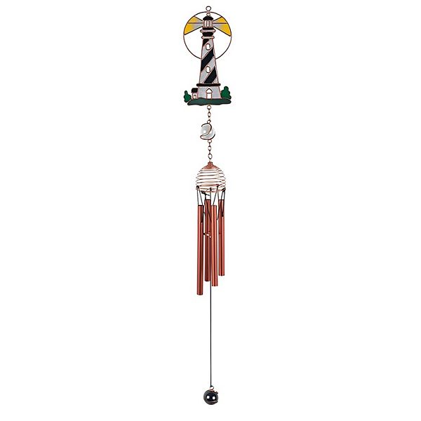 FC Design 22" Long Lighthouse Wind Chime with Copper Gem Perfect Gifts ...
