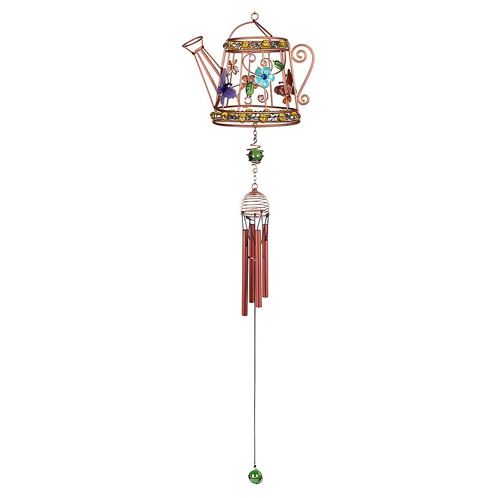 FC Design 33" Long BF Watering Can Wind Chime with Copper Gem Perfect ...