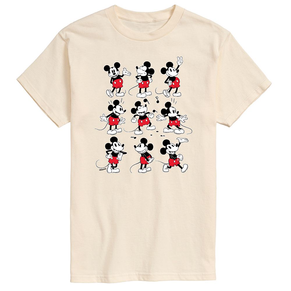Disney's Mickey Mouse Men's Poses Grid Graphic Tee