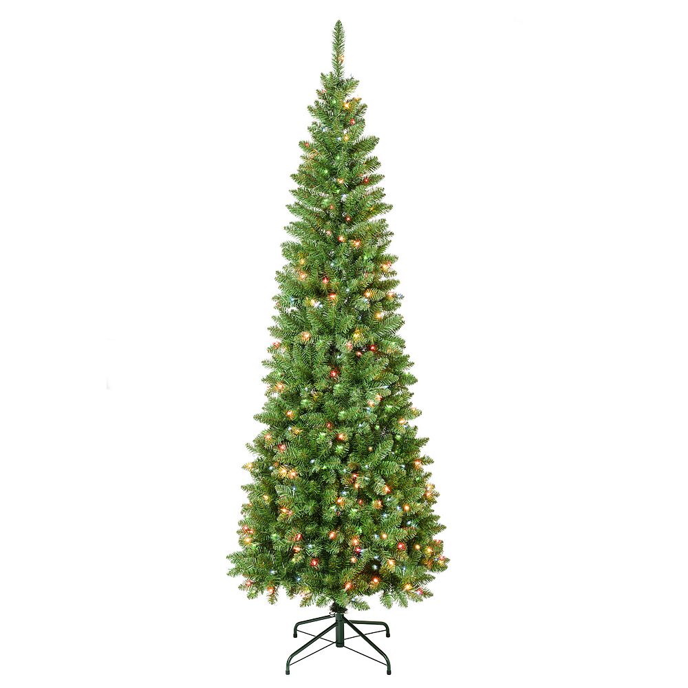 National Tree Company First Traditions 7-ft. Pre-Lit Multi-Color Rowan ...