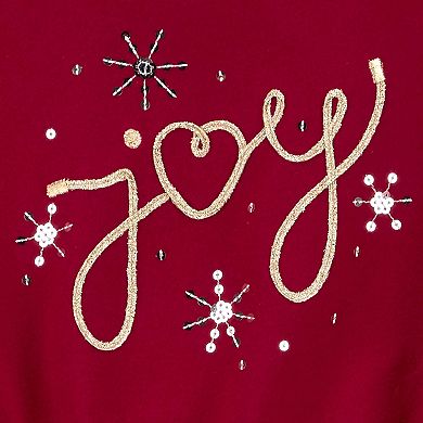 Girls 4-14 Carter's Joy Long Sleeve Holiday Top