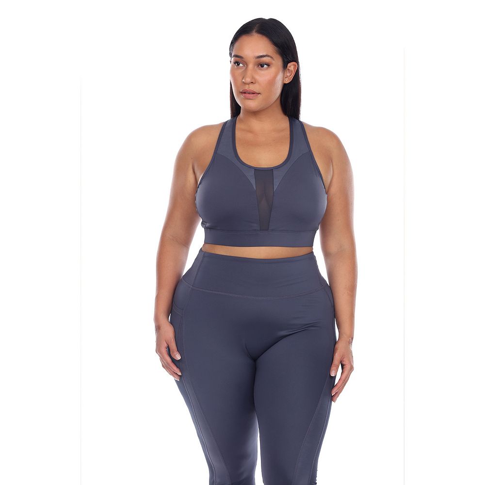 Plus Size Racer Back Sports Bra
