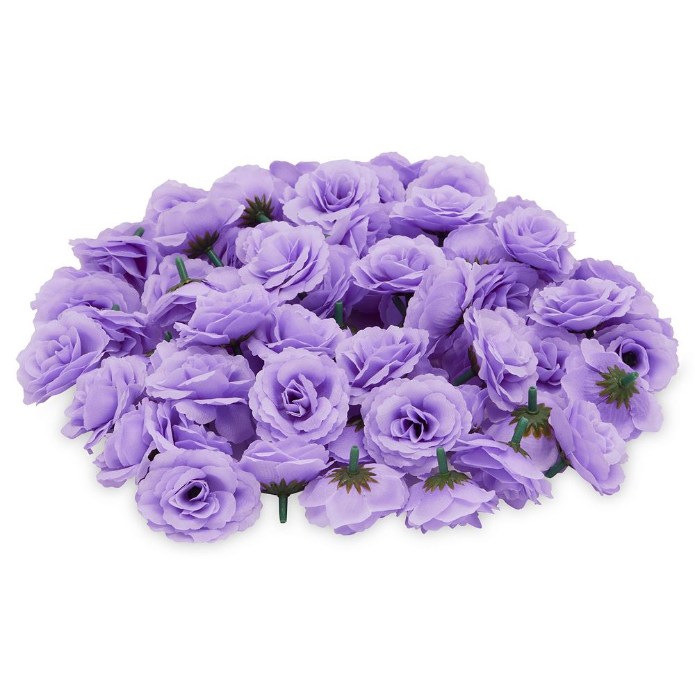Mini Lavender Silk Artificial Flower Heads for Crafts, Decorations (2 ...