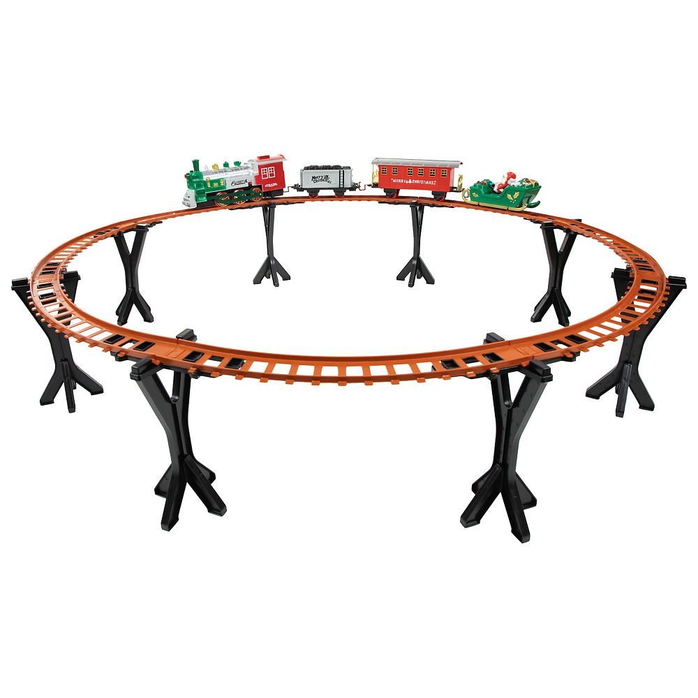 36 Pc Battery Operated Lighted and Animated Train Set with Raised Track ...