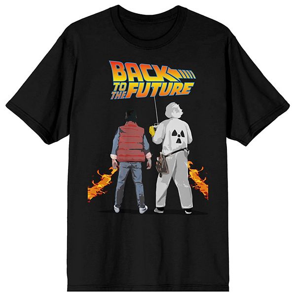 Juniors' Back To The Future Doc & Marty Pose Graphic Tee