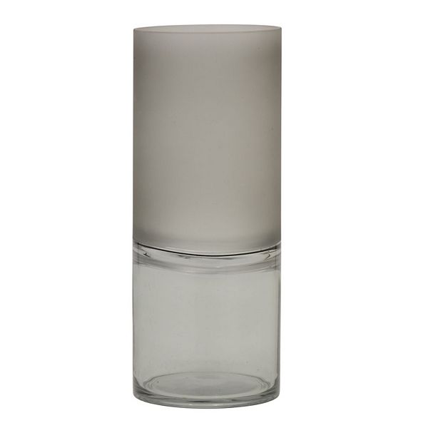Elements Gray Cylinder Decorative Vase Table Decor