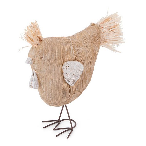 Elements Rustic Chicken Table Decor