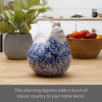 Elements Farmhouse Hen Figurine Table Decor