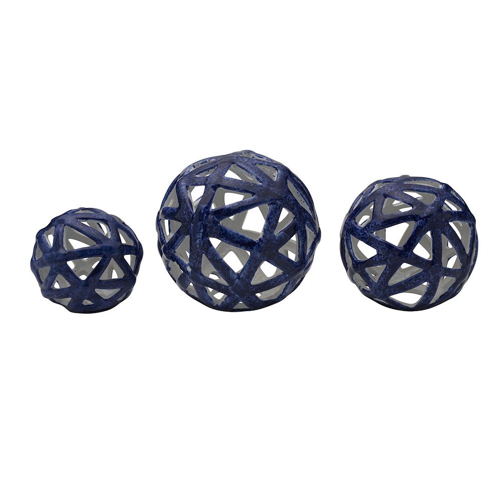 Elements Decorative Sphere Table Decor 3-piece Set