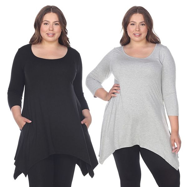 Plus Size Essential Makayla 2-Pack Tunic Top