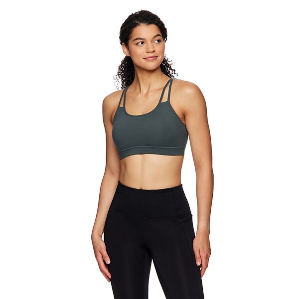 Gaiam Shine Wire-Free Medium Impact Yoga Sports Bra