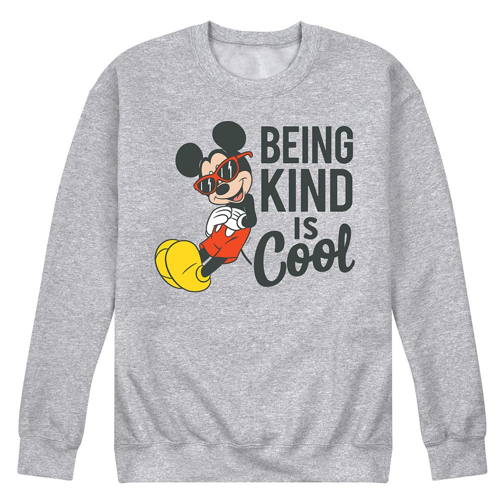 Disney's Mickey Mouse Men's Kind Is Cool Fleece Sweatshirt