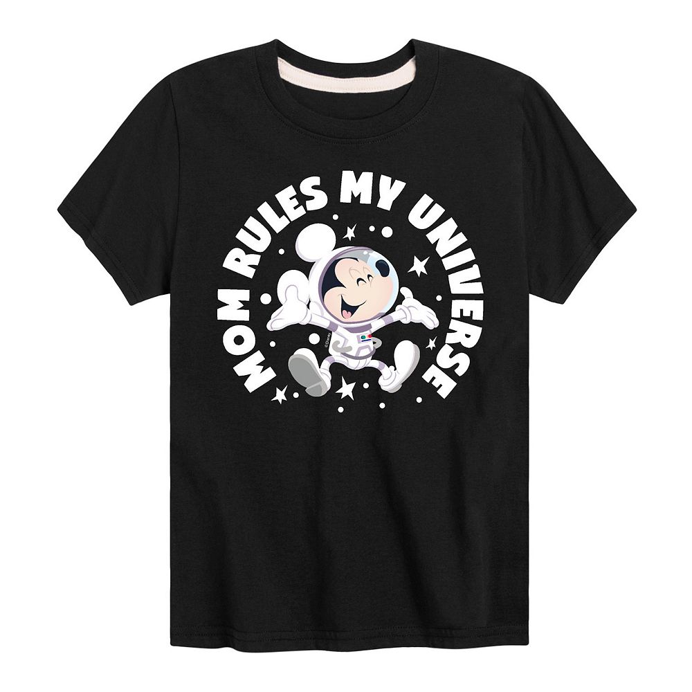 Disney's Mickey Mouse Boys 8-20 Mom Rules My Universe Graphic Tee