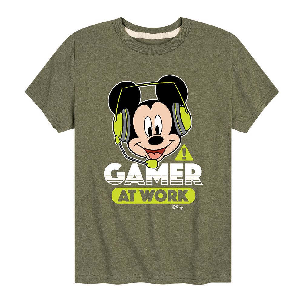Disney's Mickey Mouse Boys 8-20 Gamer At Work Graphic Tee
