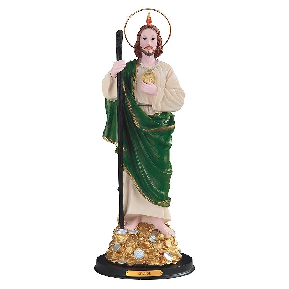 FC Design 16"H Wealth Saint Jude Standing on Money Statue Holy Figurine ...