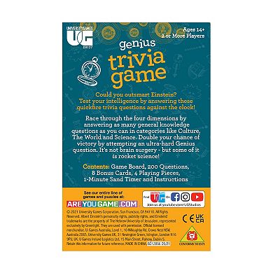 University Games Einstein Genius Trivia Game