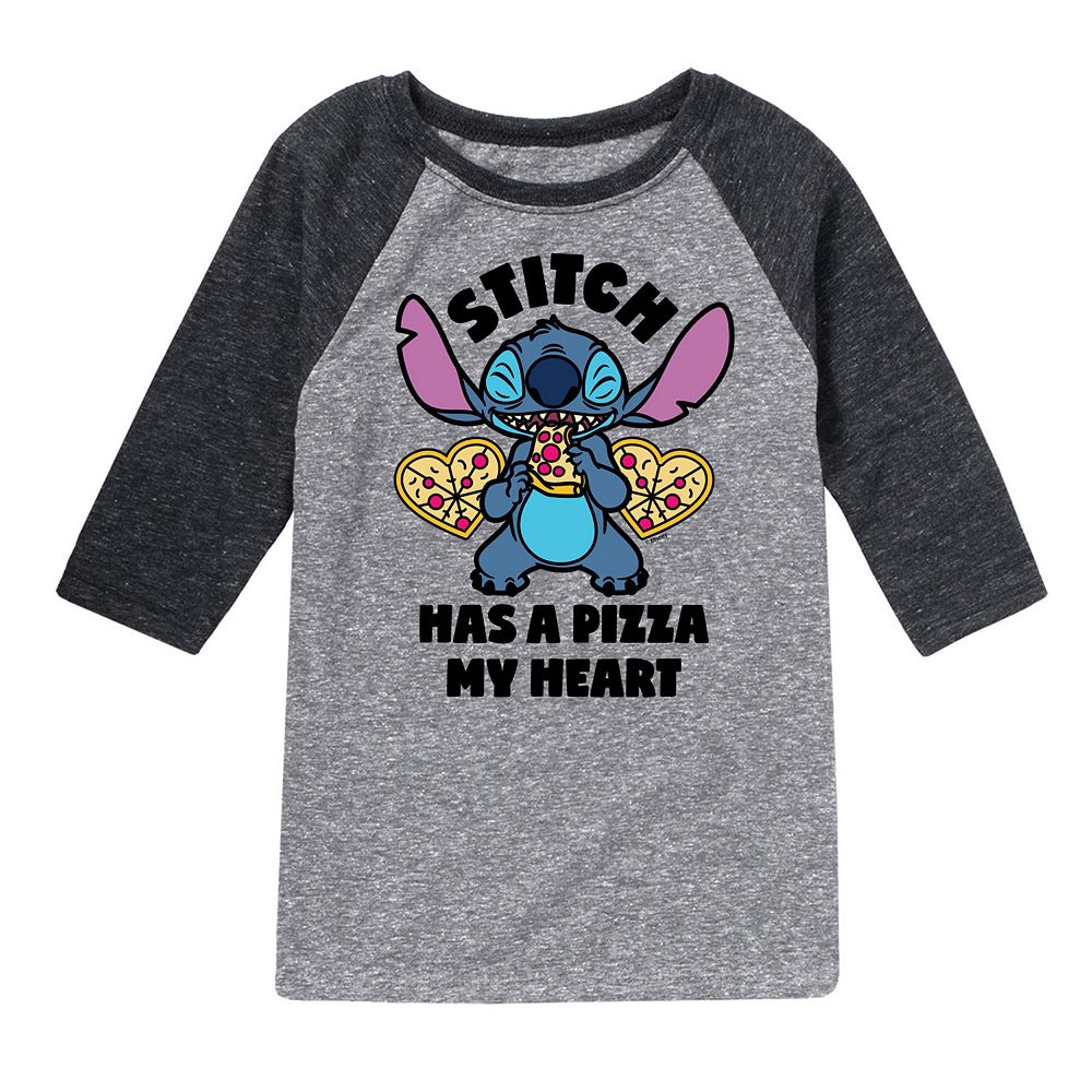 Disney's Lilo & Stitch Pizza Heart Raglan
