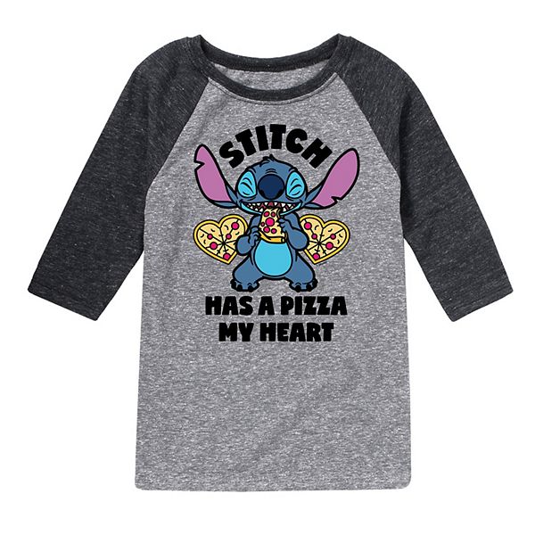 Disney's Lilo & Stitch Pizza Heart Raglan