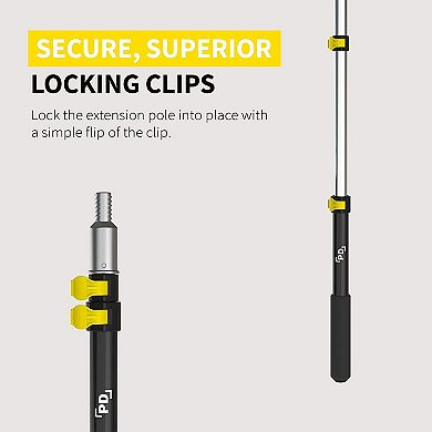 Pd 1.5-to-3 Foot Telescopic Extension Pole, Multi-purpose Paint Roller ...