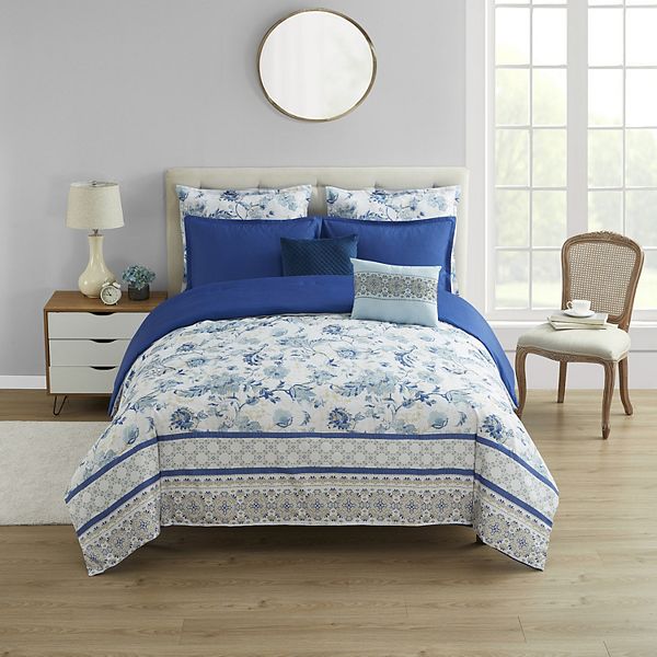 Sweet Home Collection Margolis Floral Comforter Set