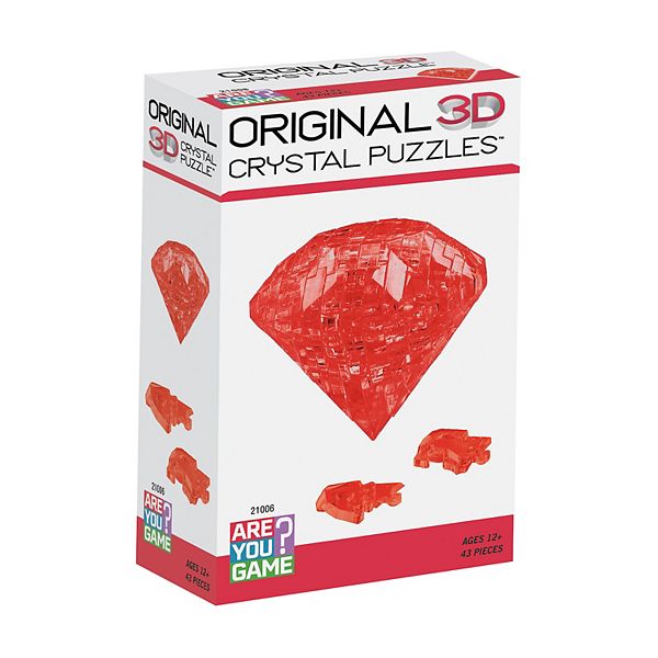 3D Crystal Puzzle - Ruby
