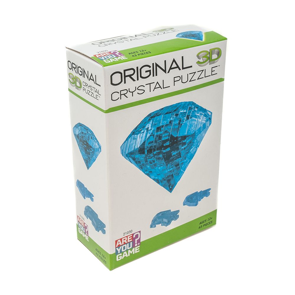 3D Crystal Puzzle - Topaz (Blue): 43 Pcs