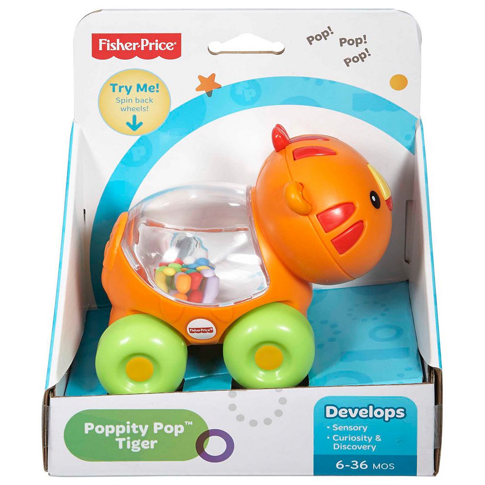 Fisher-Price Poppity Pop Tiger Push-Along Vehicle