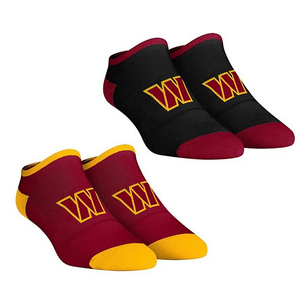 Women's Rock Em Socks Washington Commanders Core Team 2-Pack Low Cut ...