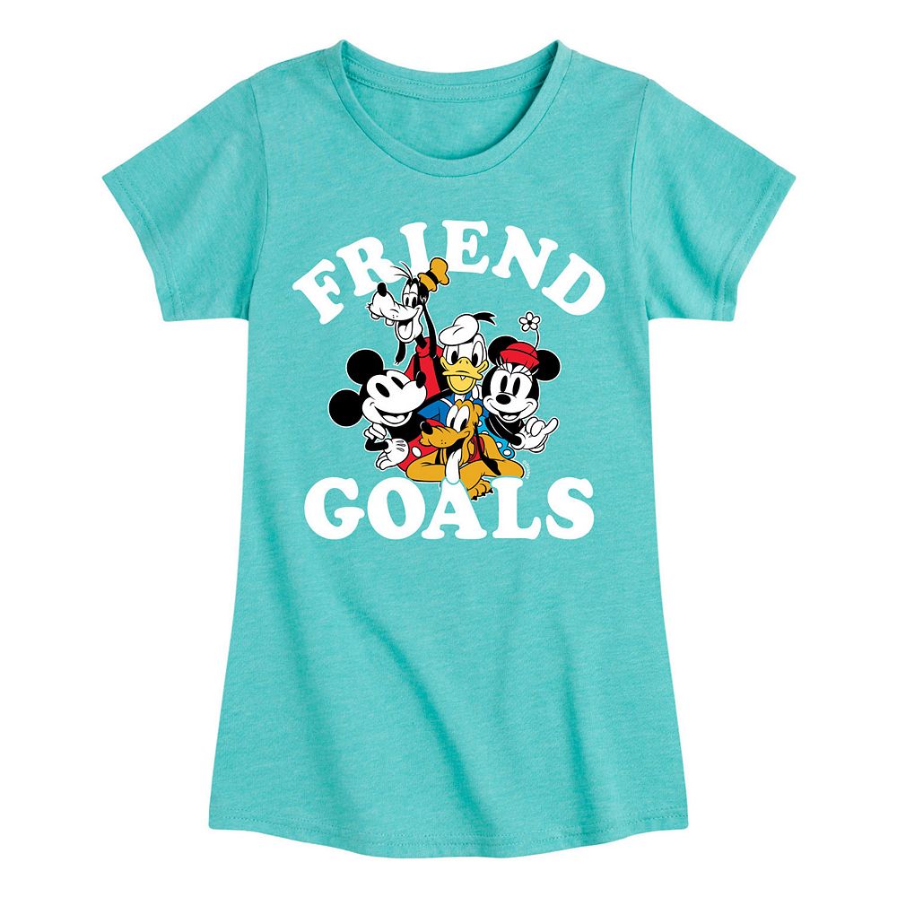 Disney's Mickey Mouse & Friends Friend Goals Group Girls 7-16 Graphic Tee