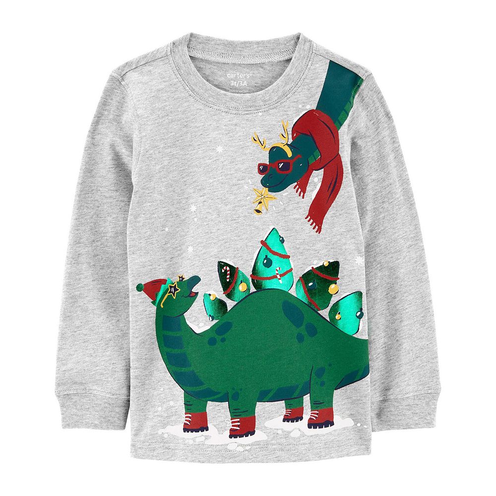 Toddler Boy Carter's Christmas Dinosaur Graphic Tee