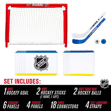 Franklin Sports Half-Rink, Knee-Hockey-Goal, Mini Sticks, and Ball Set
