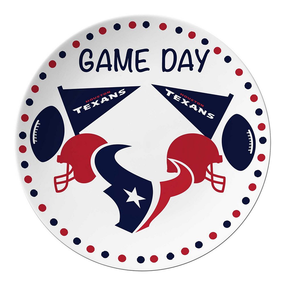 Houston Texans Game Day Round Plate