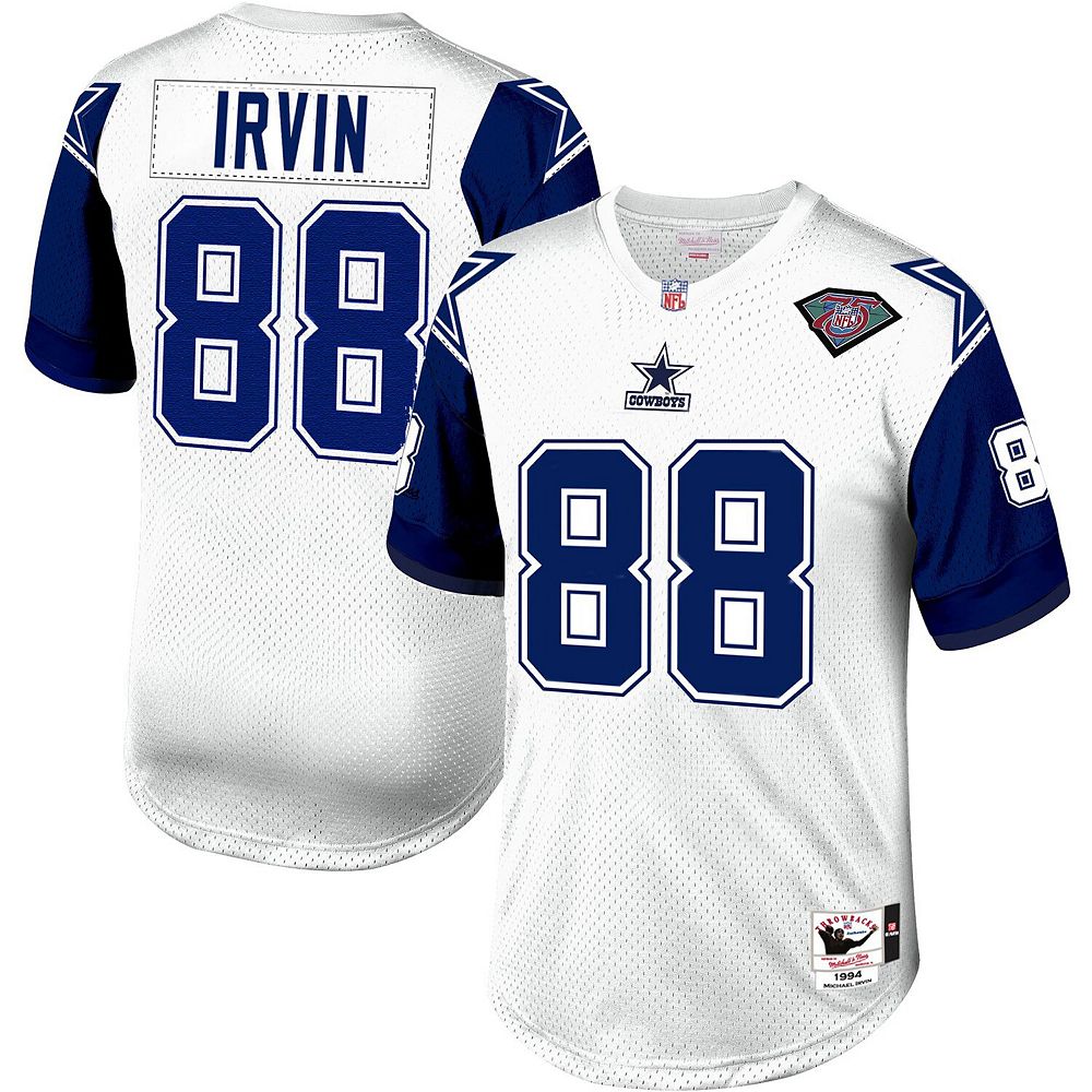 Men's Mitchell & Ness Michael Irvin White Dallas Cowboys 1994 Authentic ...