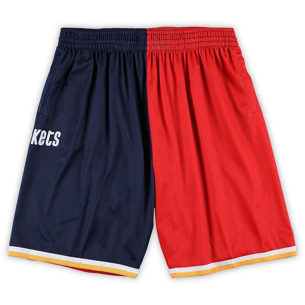 Men's Mitchell & Ness Navy/Red Houston Rockets Big & Tall Hardwood ...