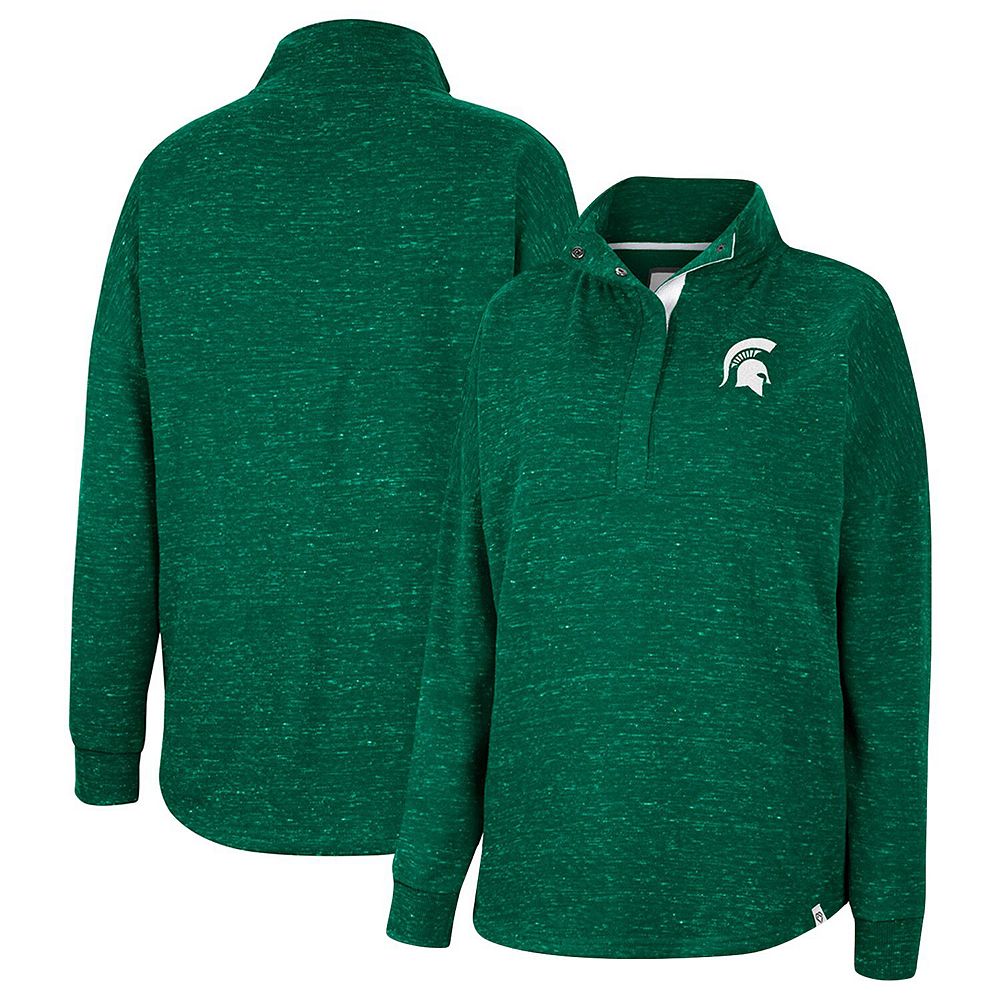 Women's Colosseum Green Michigan State Spartans Natalie Speckled ...