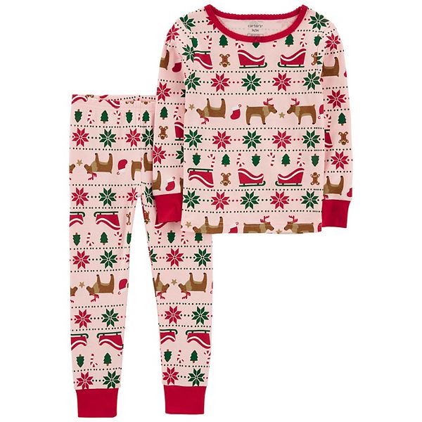 Toddler Girl Carter's 2-Piece Fair Isle Pajama Set