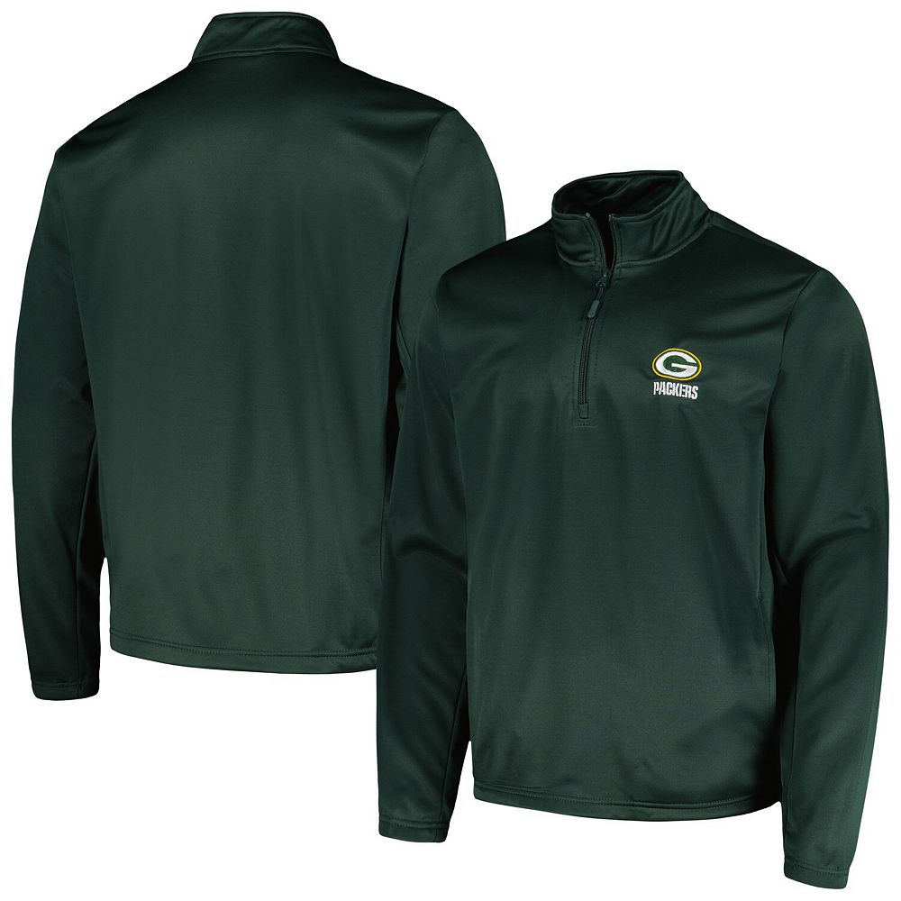 Men's Dunbrooke Green Green Bay Packers All-Star Tech Quarter-Zip Top